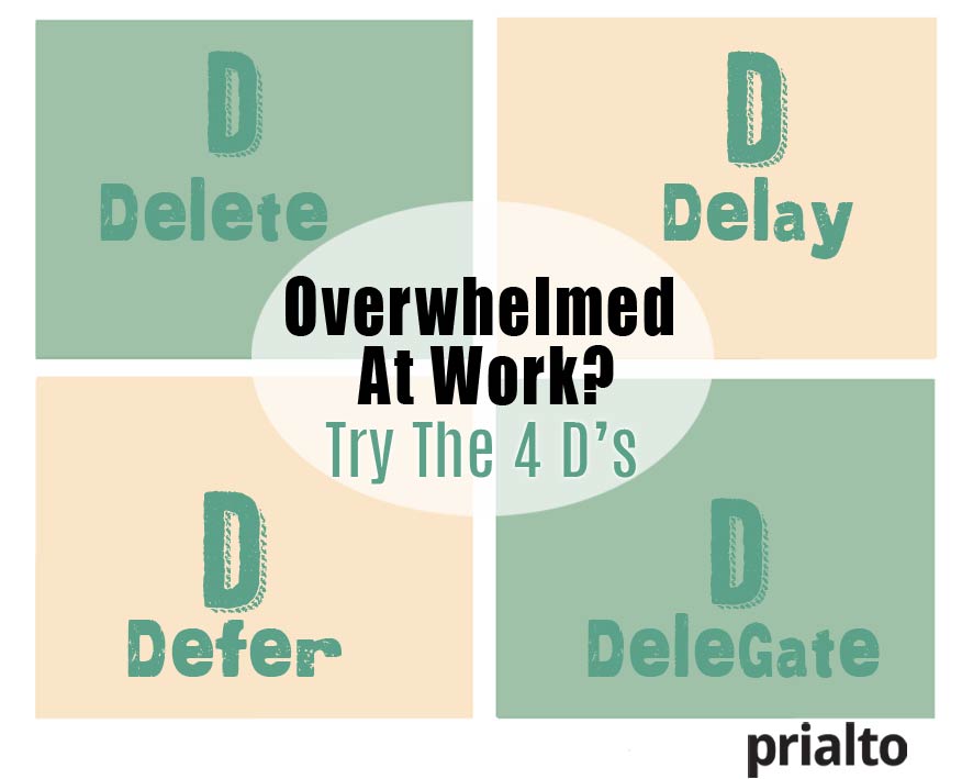 Feeling Overwhelmed At Work? Try The 4 D's Method!